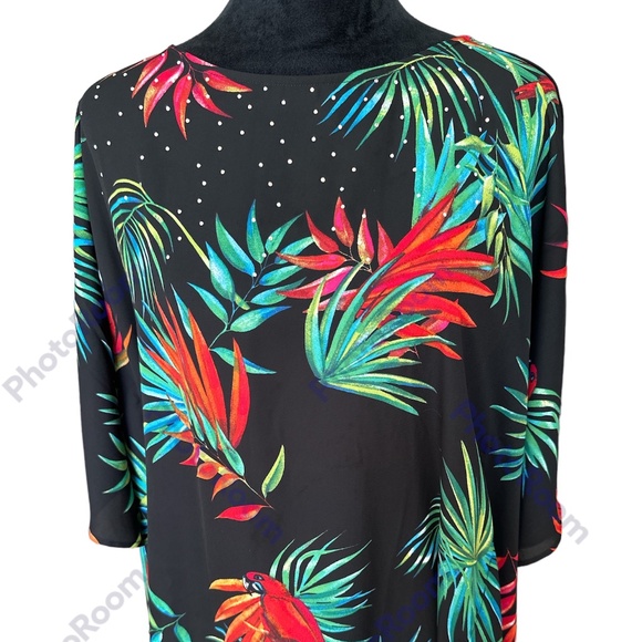Quacker Factory | Tops | Quacker Factory Womens Xsmall Tropical ...